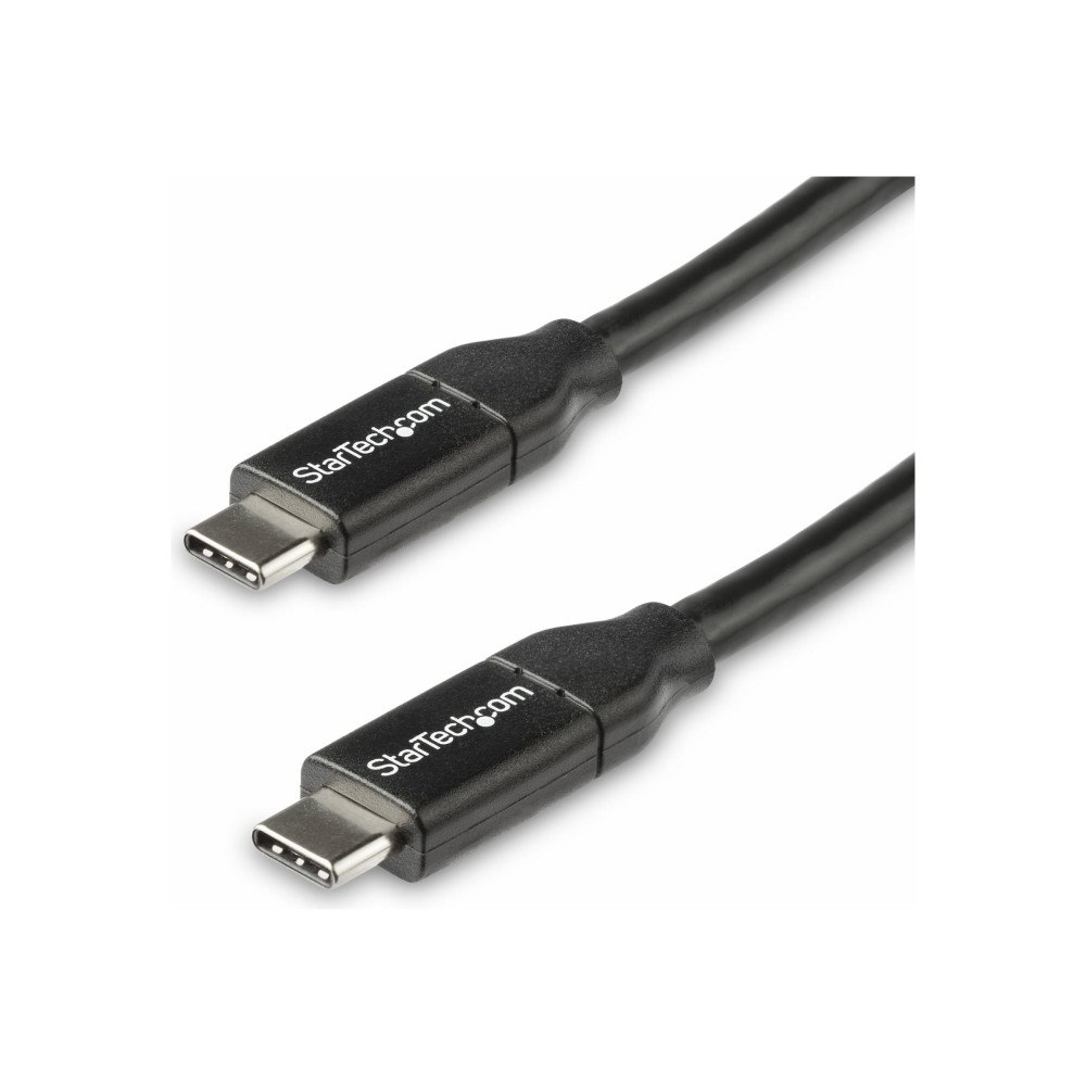StarTech USB C to USB C Cable - 1.5 ft / 0.5m - 5A PD - White - USB 2.0 ...