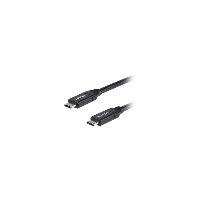 StarTech USB C to USB C Cable - 1.5 ft / 0.5m - 5A PD - White - USB 2.0 ...