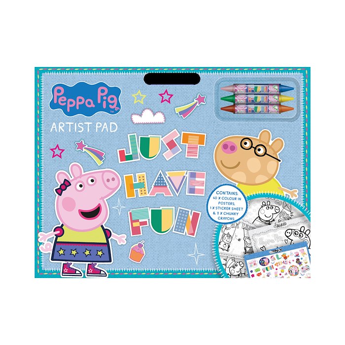 Peppa Pig Peppa Pig Artist pad with 3 crayons & sticker shee... - Köp ...