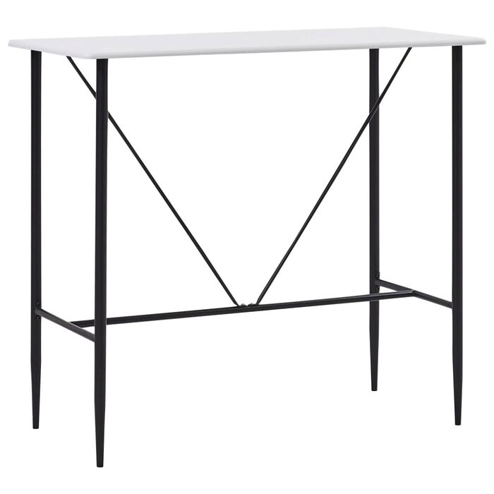 Barbord vit 120x60x110 cm MDF - Köp online hos Möbeljätten